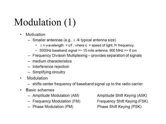 Digital modulation techniques (4) | PPT
