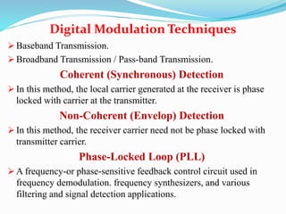 Digital modulation techniques updated | PPT