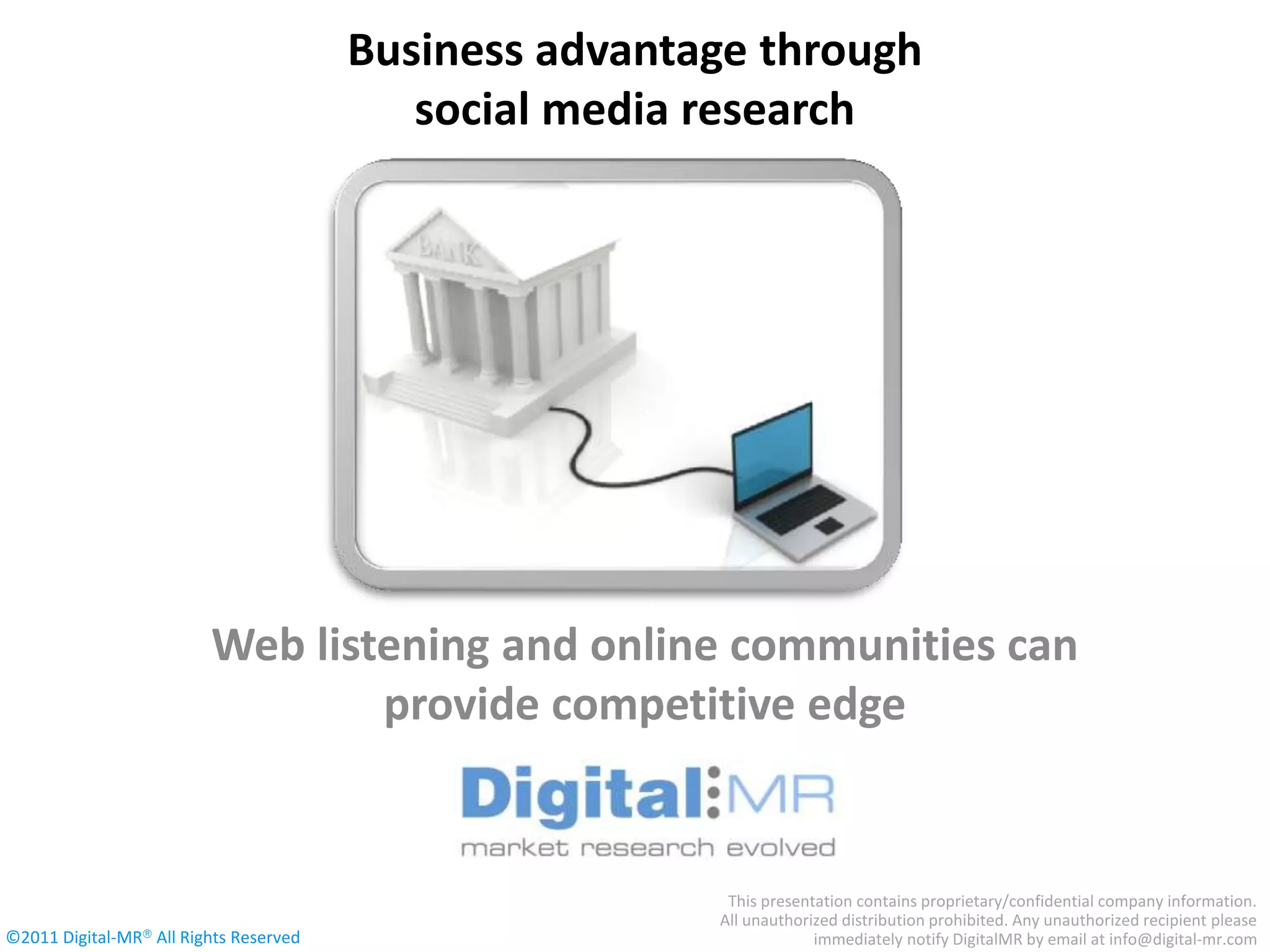 DigitalMR Social Media Research For Fs June 21 | PPT