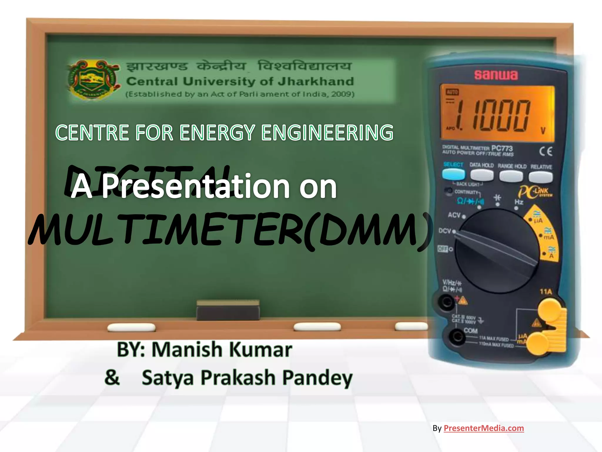Digital multimeters | PPTX