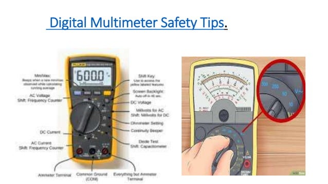 Digital multimeter safety tips | PPTX | Physics | Science