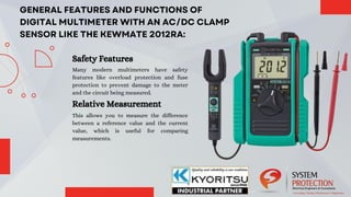 Digital Multimeter with AC/DC Clamp Sensor KEWMATE 2012RA | System ...