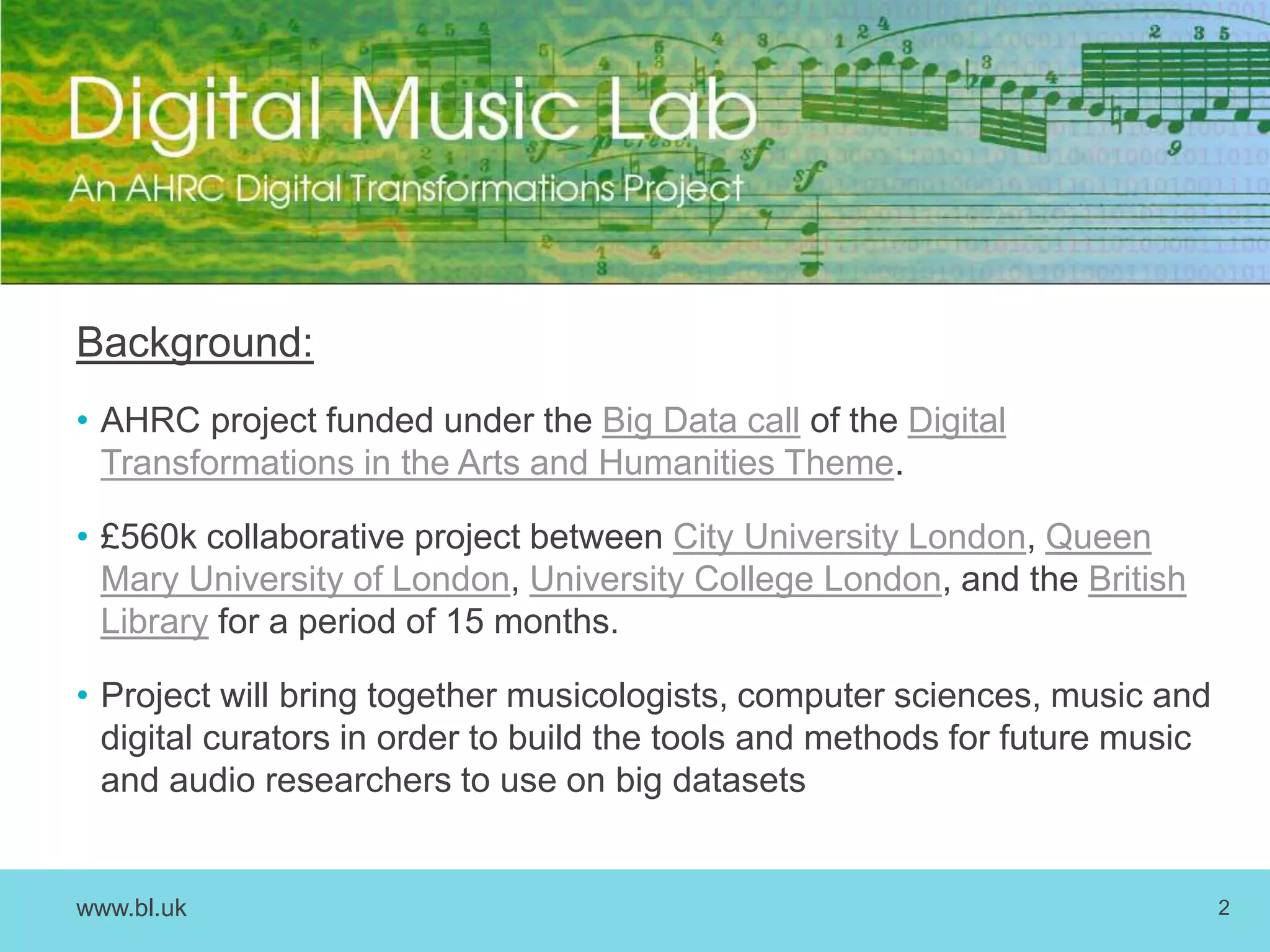 Digital music lab bl presentation 1 | PPT