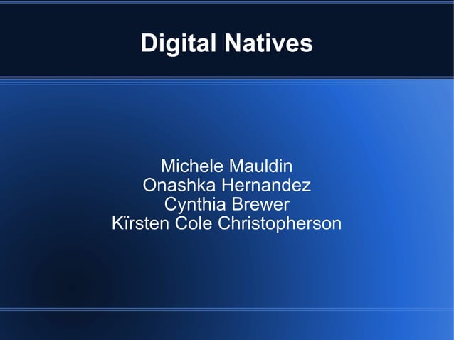 Digital Native | PPT
