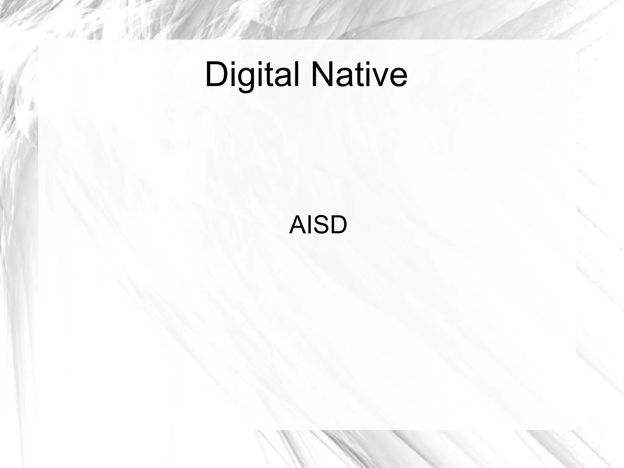 Digital Native Ppt | ODP
