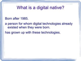 Digital Natives | ODP