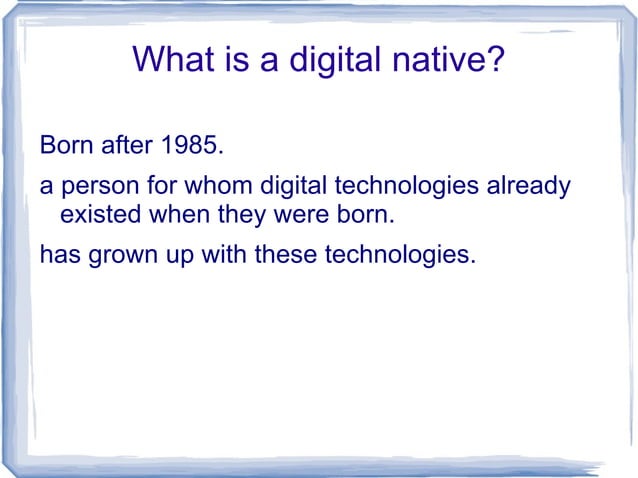 Digital Natives | ODP