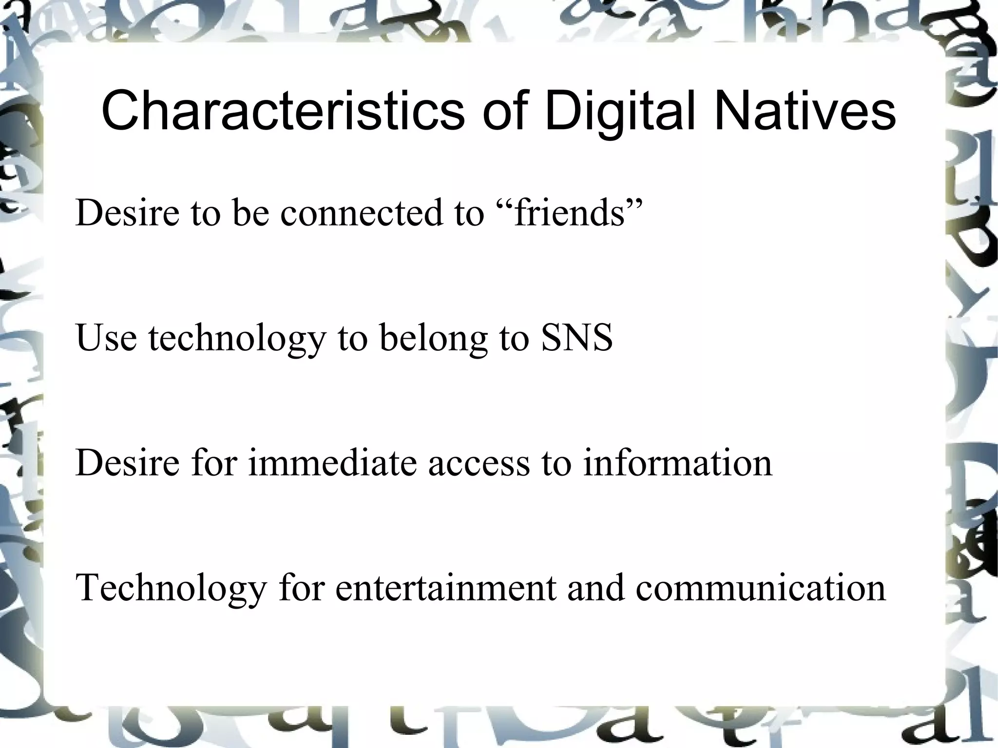 Digital Natives | ODP | Technology & Computing