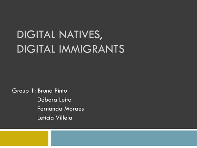 Digital natives, | PPT
