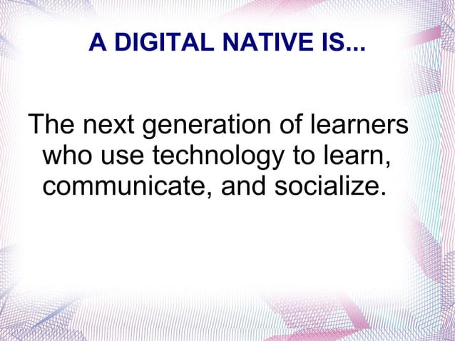 Digital Native Slideshow | ODP