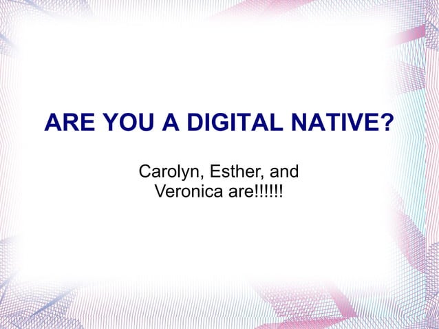Digital Native Slideshow | ODP