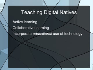 Digital Natives Presentation | ODP | Technology & Computing