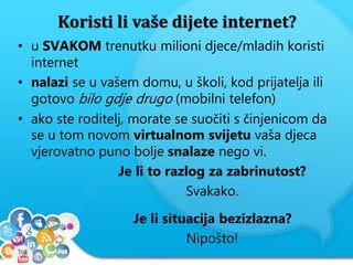 Digitalni odgoj za roditeljski da da daa | PPT
