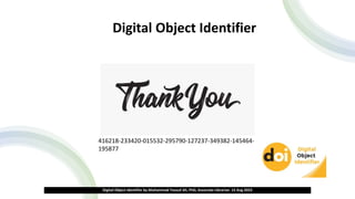 Digital Object Identifier (DOI) Introduction | PPTX