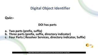 Digital Object Identifier (DOI) Introduction | PPTX