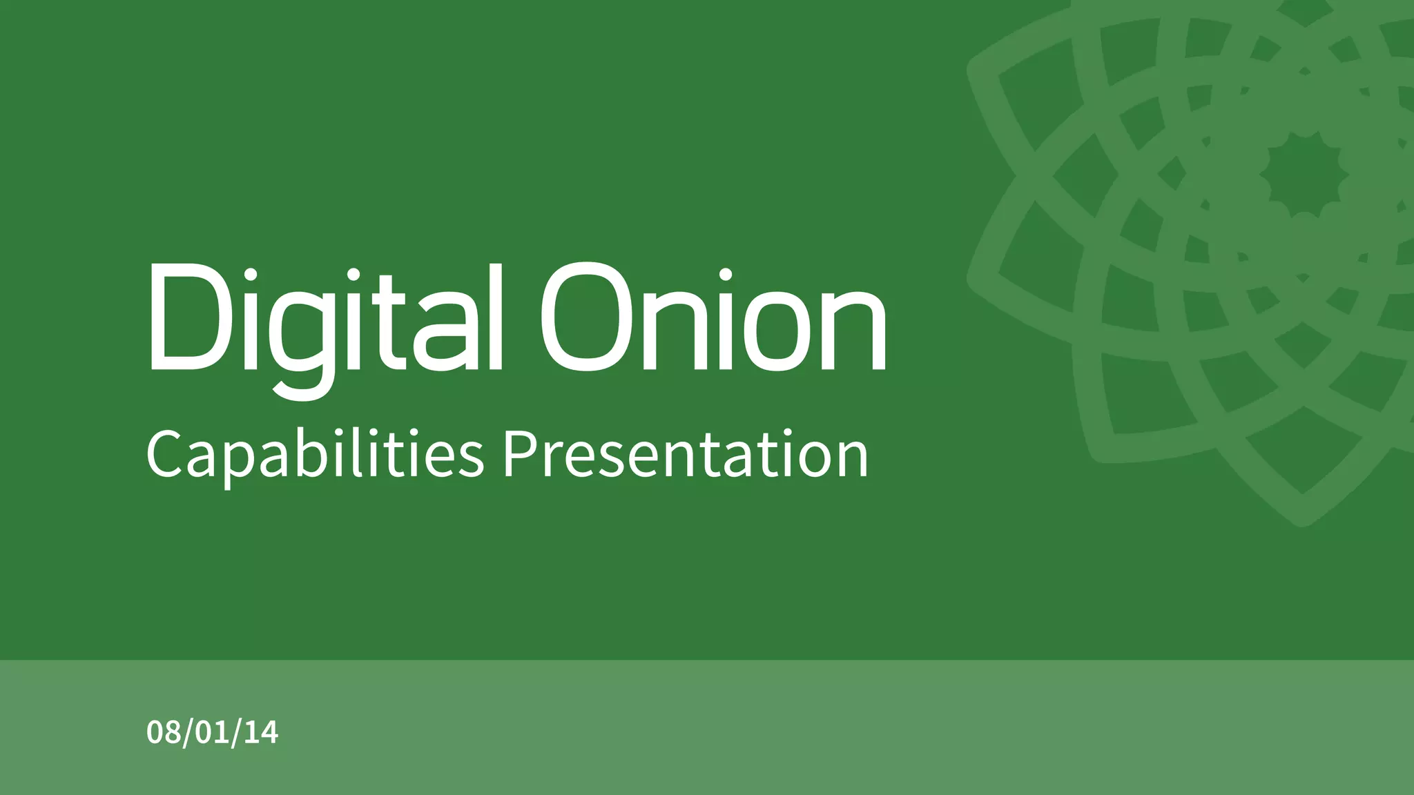 Digital onion capabilities | PPT