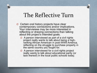 Intro to Doing Digital Oral History | PPTX