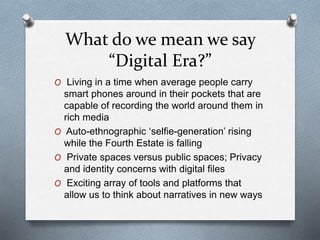 Intro to Doing Digital Oral History | PPTX