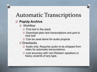 Intro to Doing Digital Oral History | PPTX