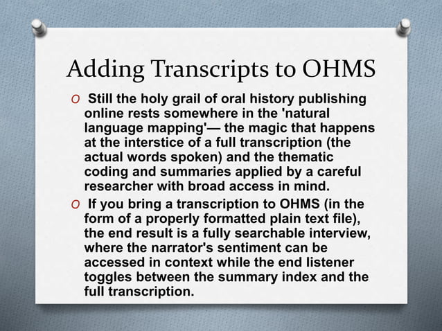 Intro to Doing Digital Oral History | PPT