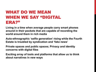 Digital Oral History brooke bryan | PPTX