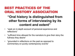 Digital Oral History brooke bryan | PPTX