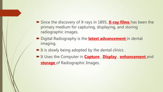 Digital oral radiography | PPT