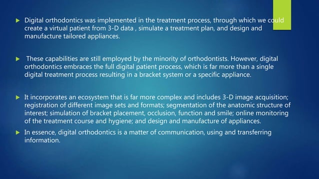 Digital orthodontics | PPTX | Dental Health | Diseases and Conditions