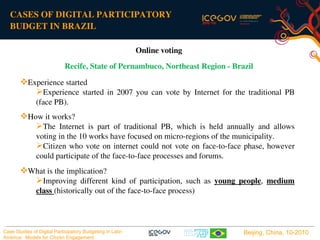 Digital Participatory Budgeting in Latin America | PPT