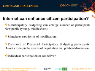 Digital Participatory Budgeting in Latin America | PPT