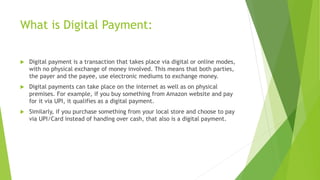 Digital payments | PPTX