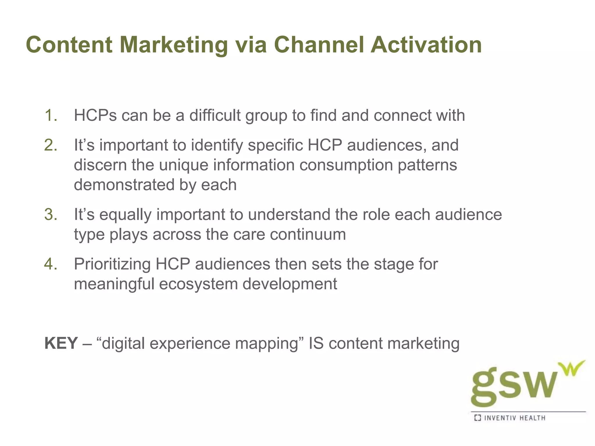 Digital Pharma East: HCP Experience Mapping | PPTX