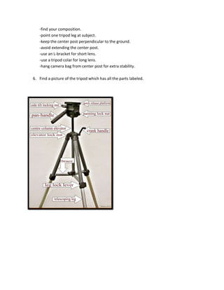 Digital Photo#9 Tripodsnew | DOCX