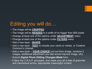 Digital photo editing | PPTX