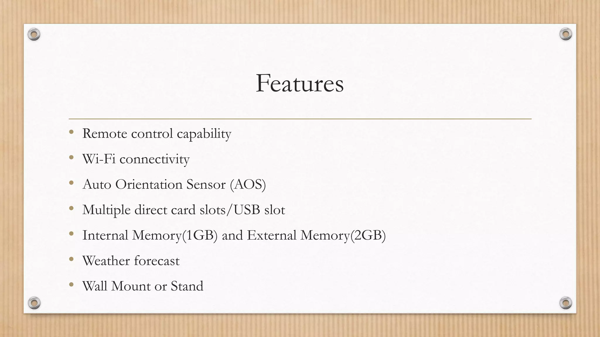 Marketing a new product - Digital Photo Frame | PPT