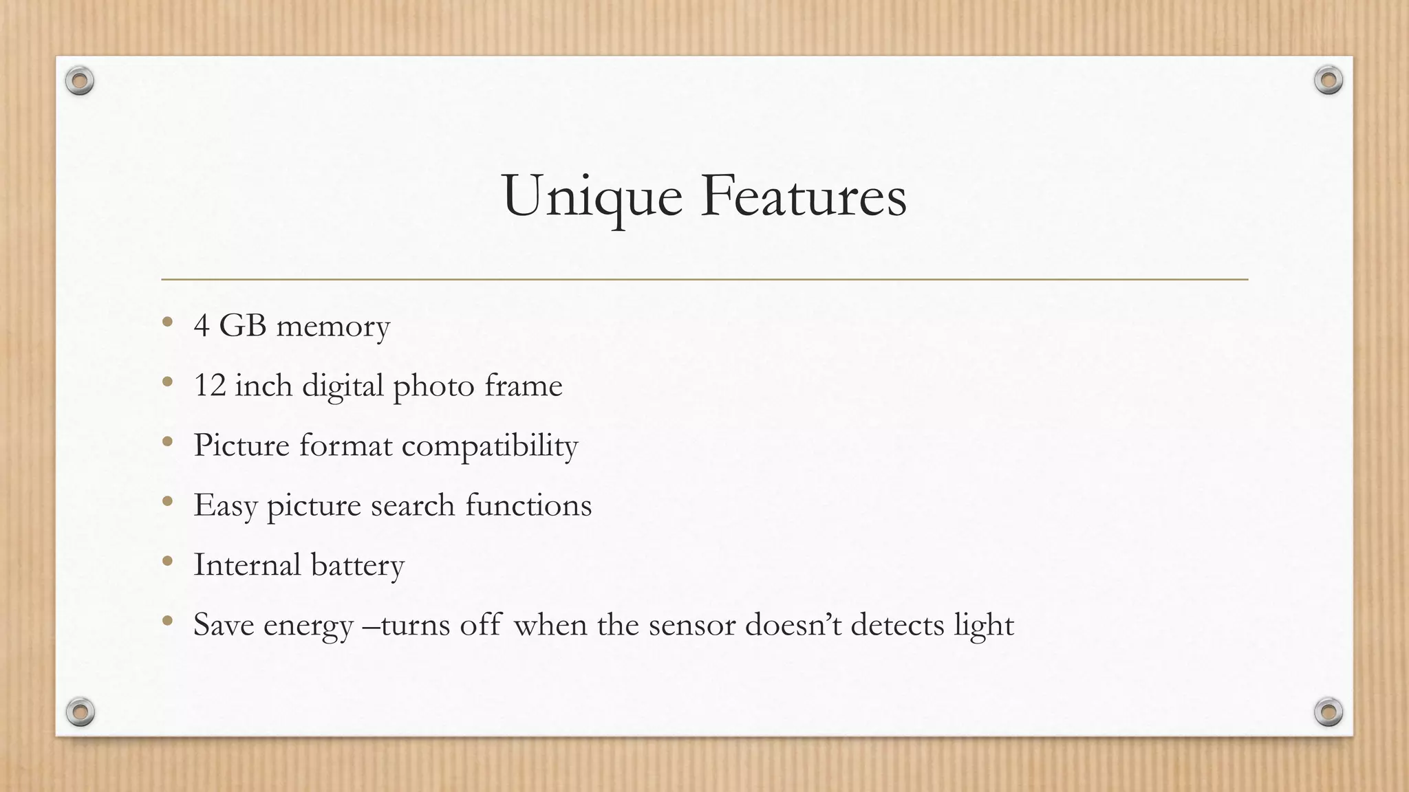 Marketing a new product - Digital Photo Frame | PPT