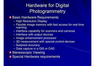 Digital photogrammetry | PDF