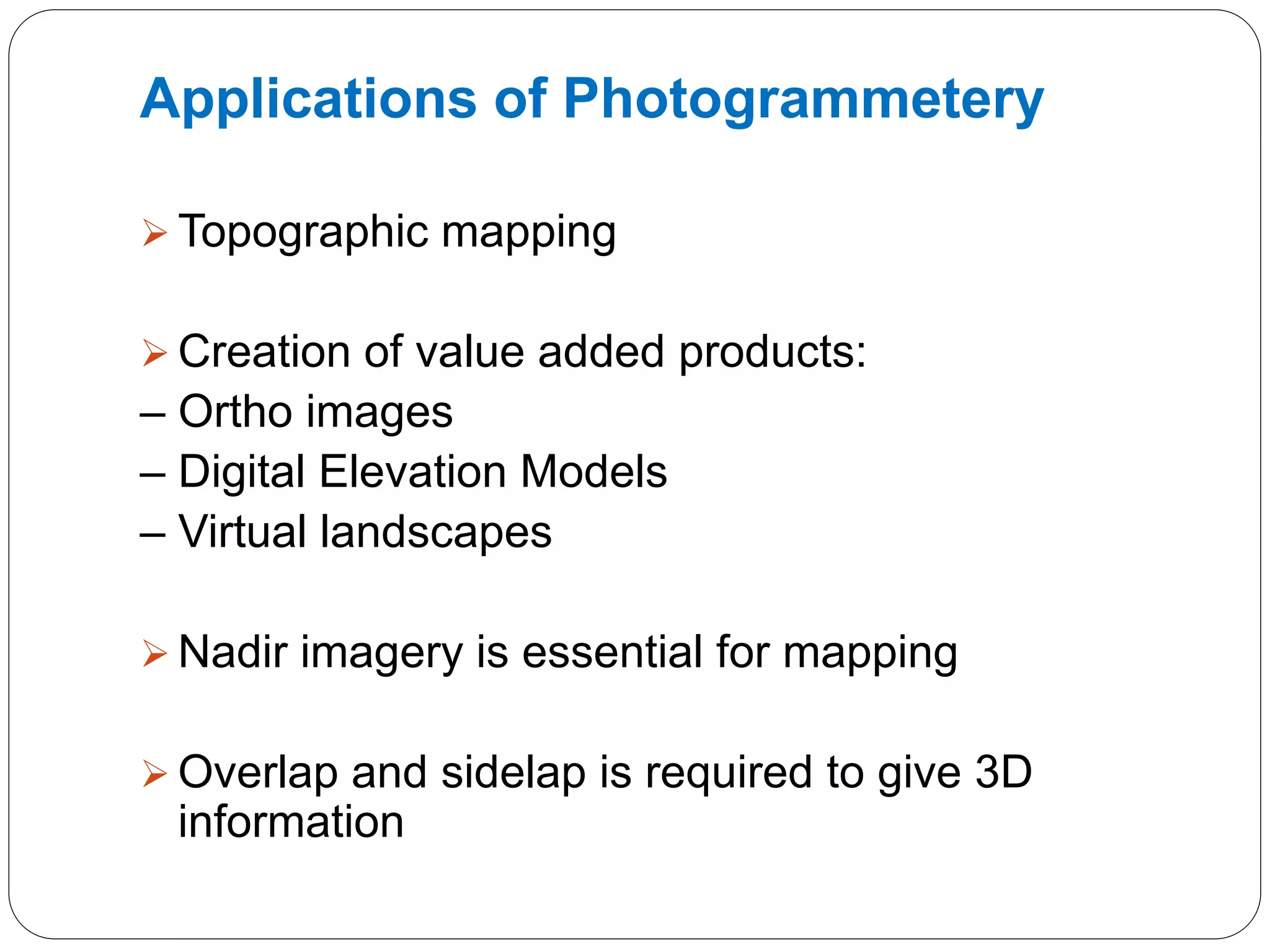 Digital photogrammetry | PPTX