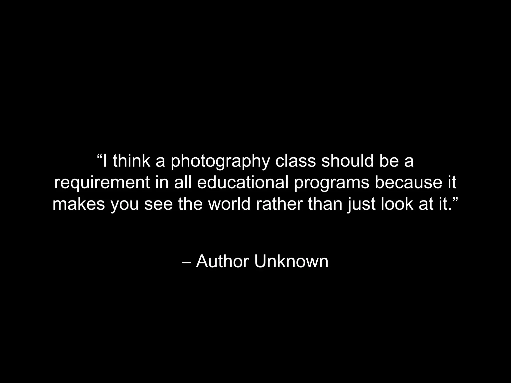 Introduction to Digital Photography Class | PPT