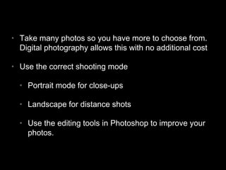 Introduction to Digital Photography Class | PPT