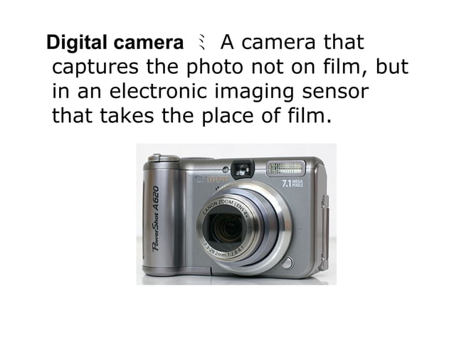 Digital Photography Introduction | PPT | Cameras and Camcorders ...