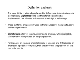 Digital platforms | PPTX