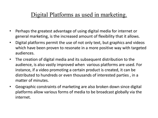 Digital platforms | PPT