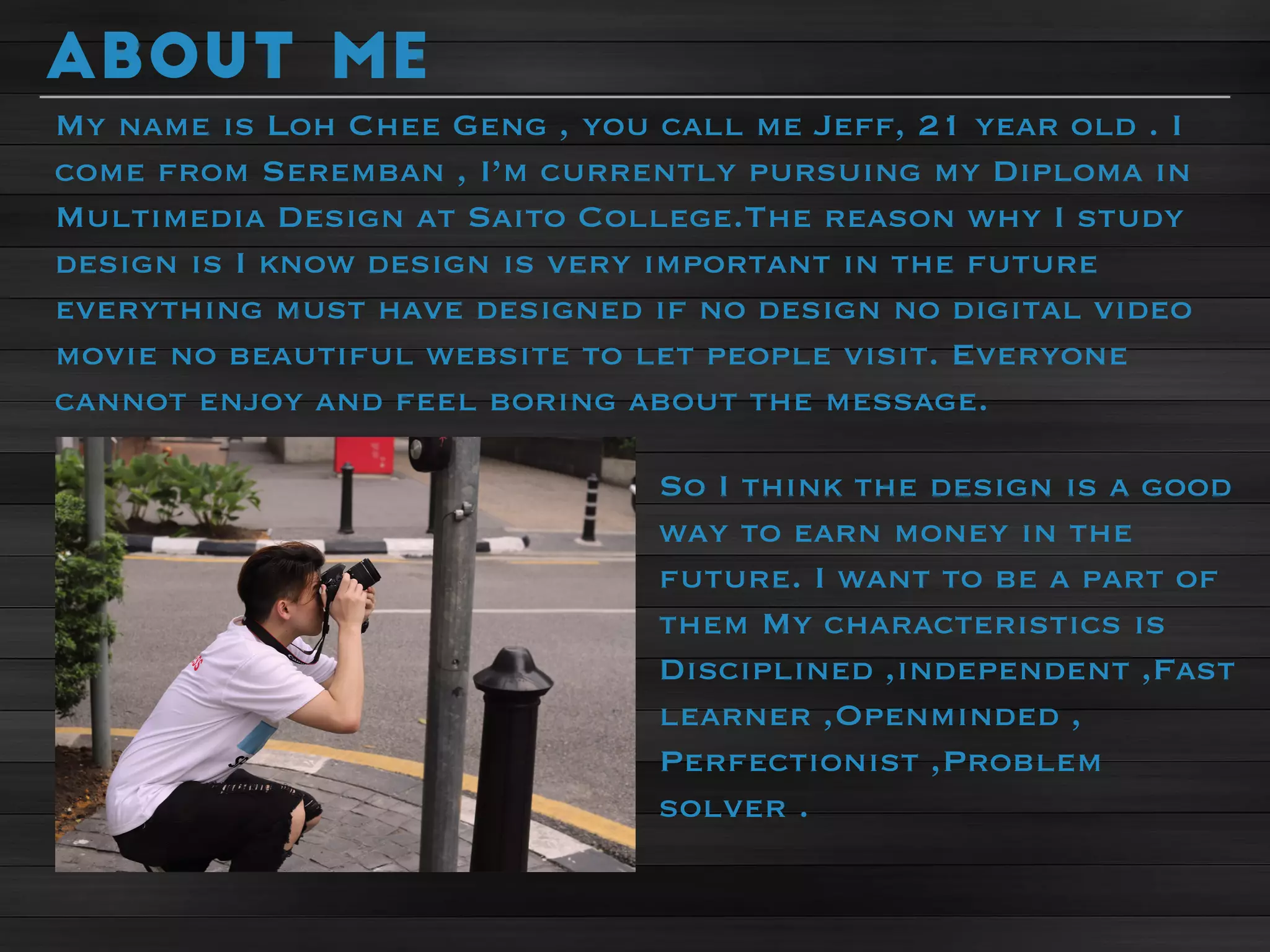 Jeff Loh Chee Geng - Digital portfolio | PPT