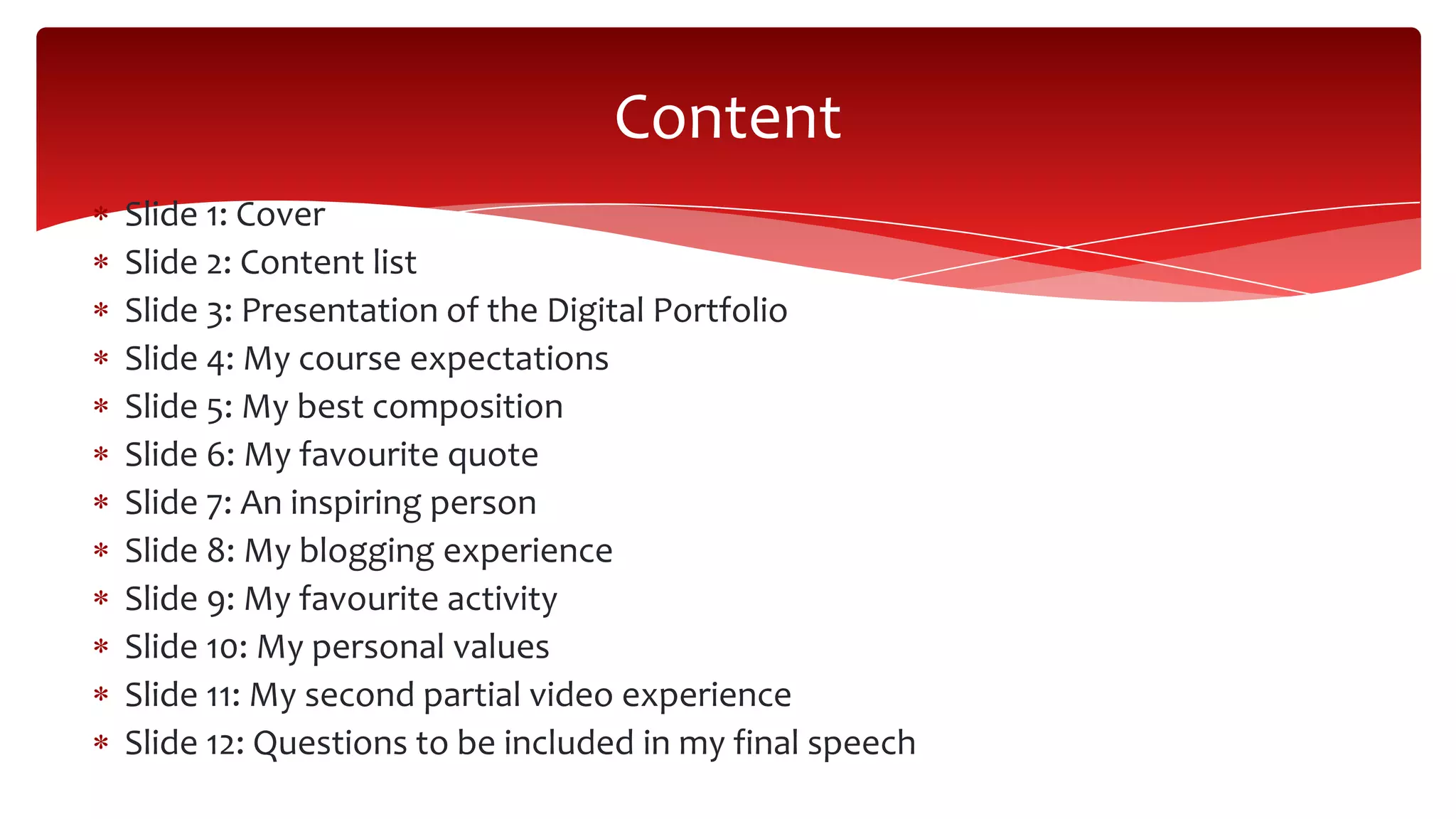 Digital portfolio final project ADV 15 | PPTX | Education