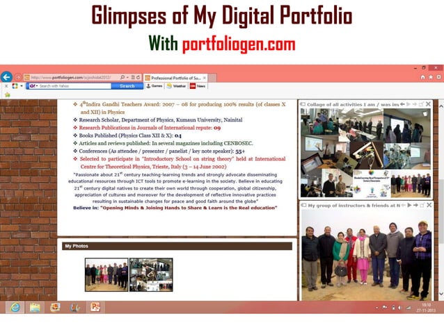 Making Digital portfolio | PPTX