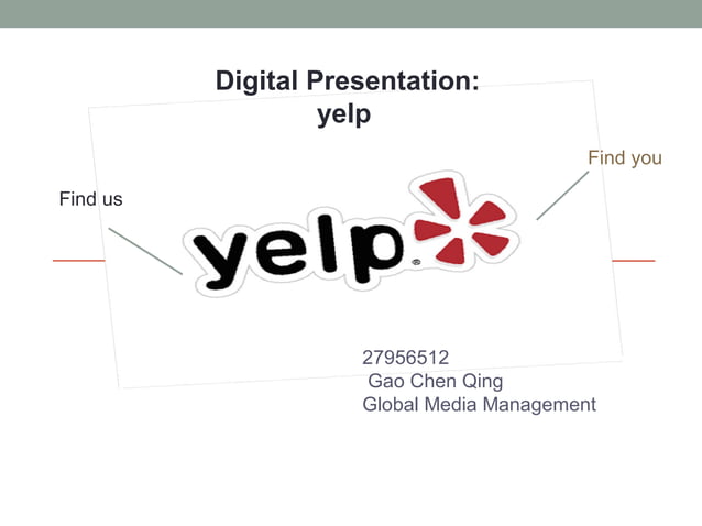 Digital presentation yelp | PPT
