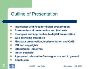 Digital Preservation | PPT