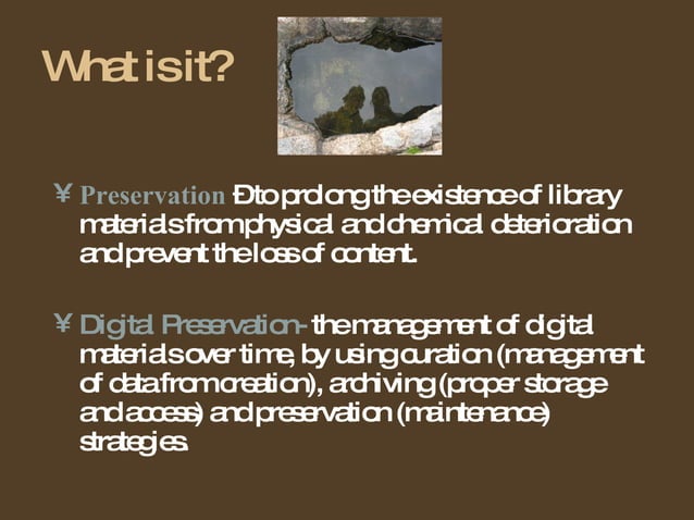 Digital Preservation | PPT