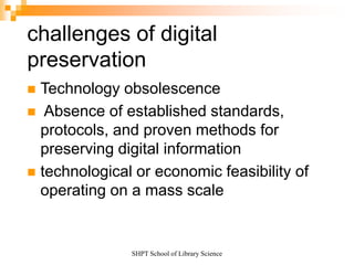 Digital preservation | PPT